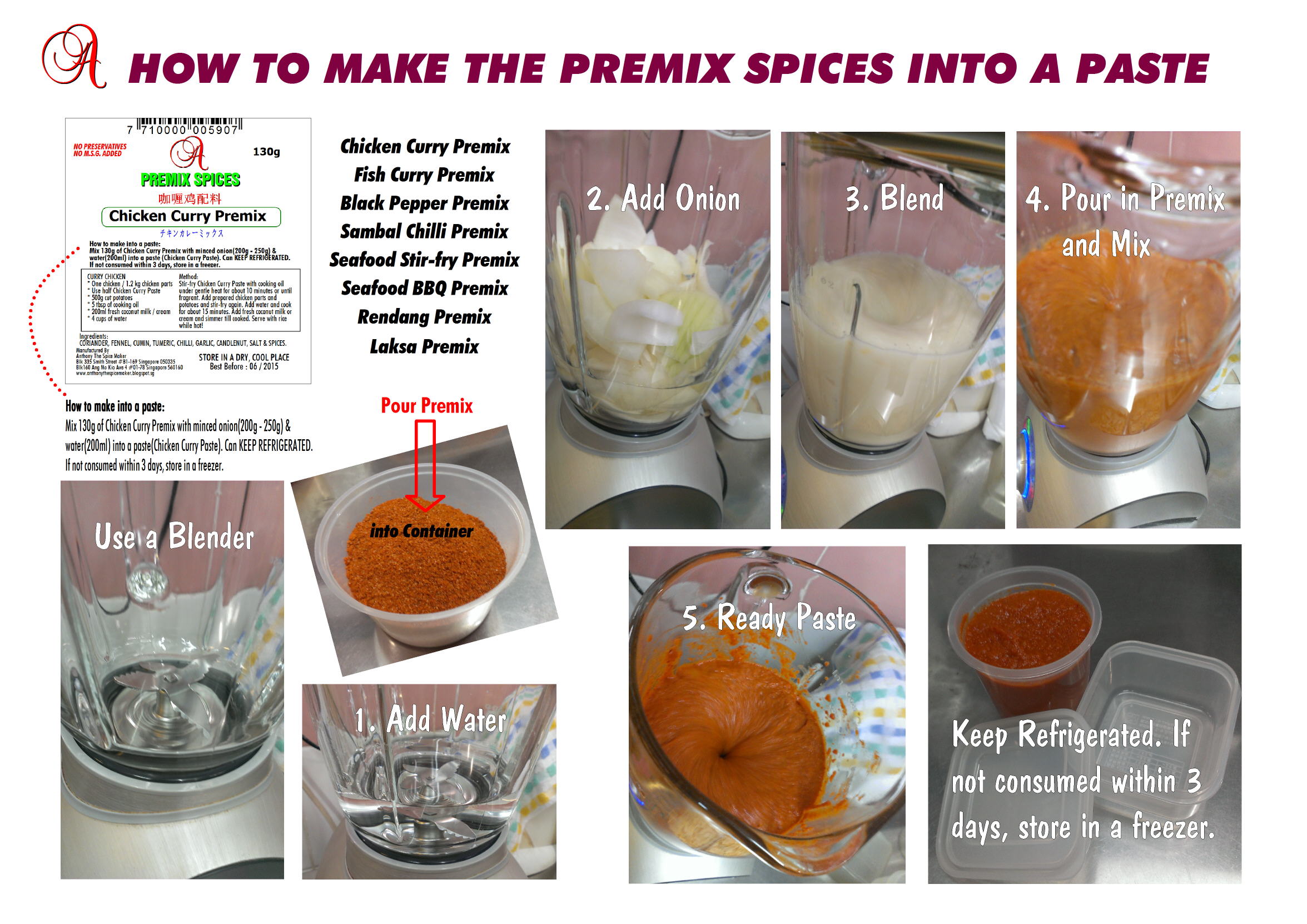 How to make into paste - Anthony The Spice Maker How to make into paste - Anthony The Spice Maker